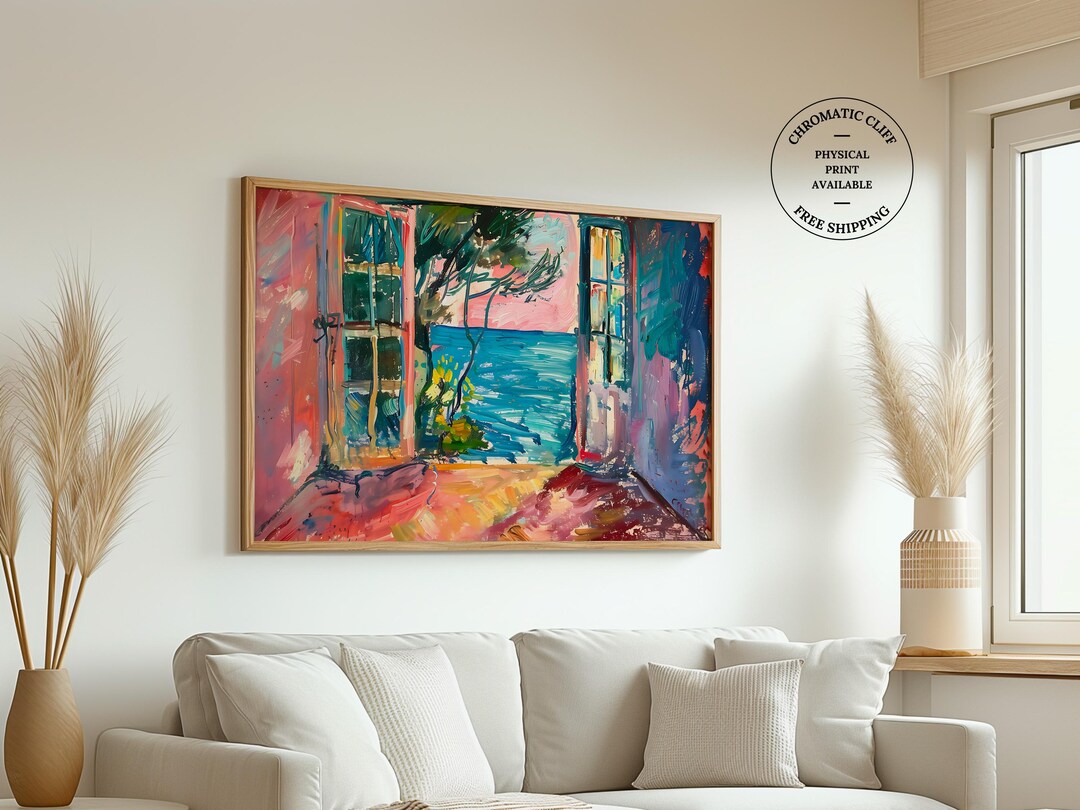 Colorful Windy Window Printable Digital Wall Art Instant Download ...