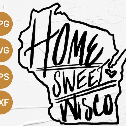 Wisconsin State SVG / Cut File / Cricut / Clip Art / - Etsy