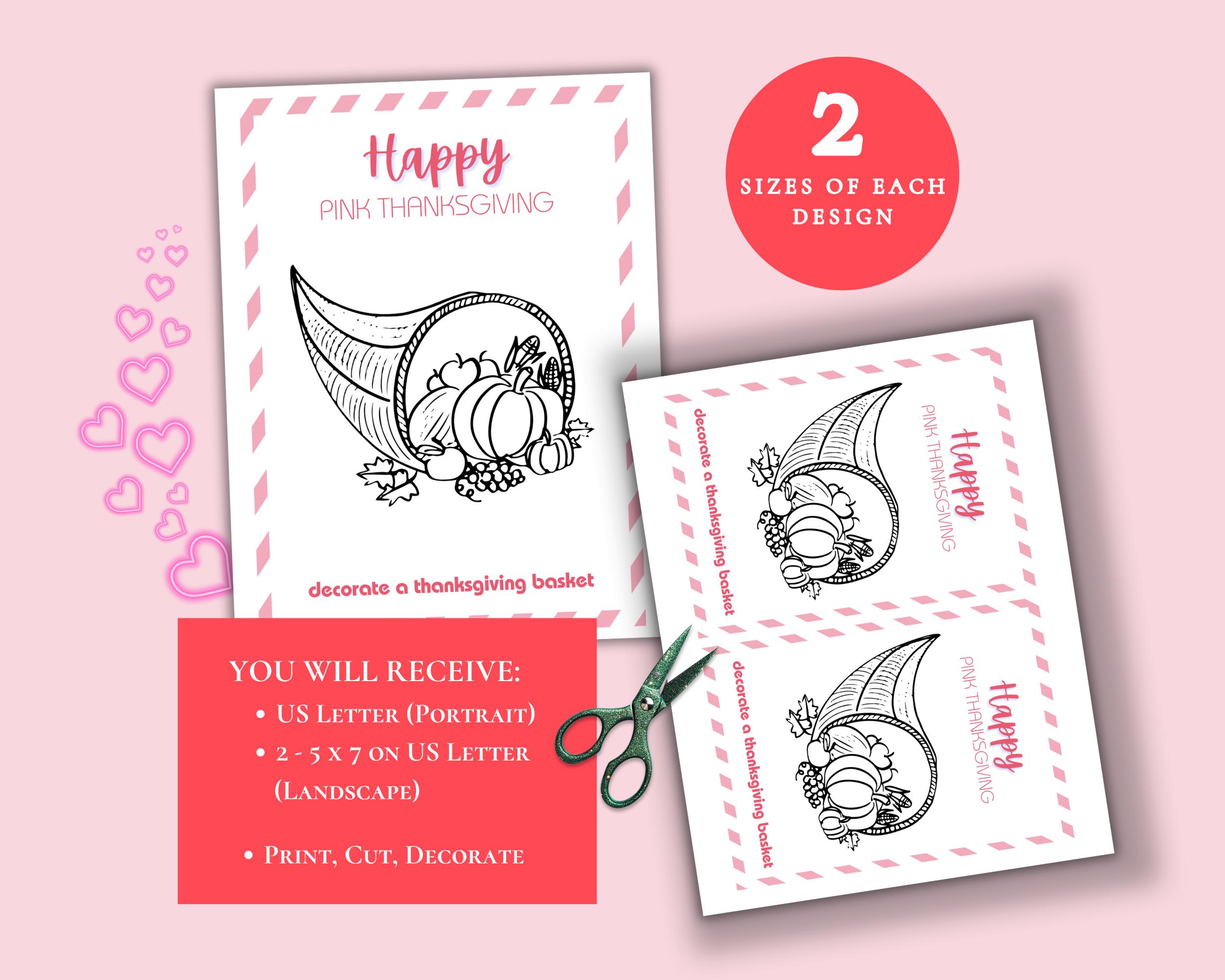 PRINTABLE Thanksgiving Coloring Pages Bundle, Kids Coloring Bundle ...
