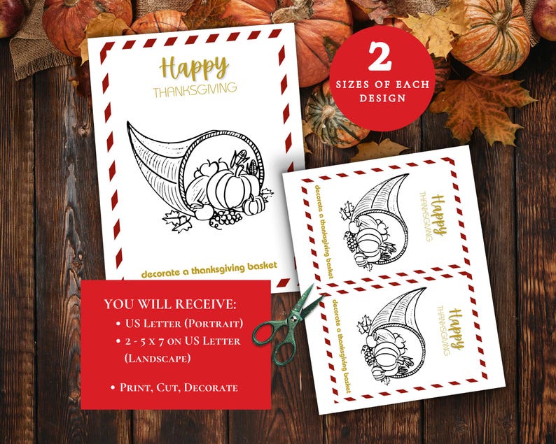 PRINTABLE Thanksgiving Coloring Pages Bundle, Kids Coloring Bundle ...