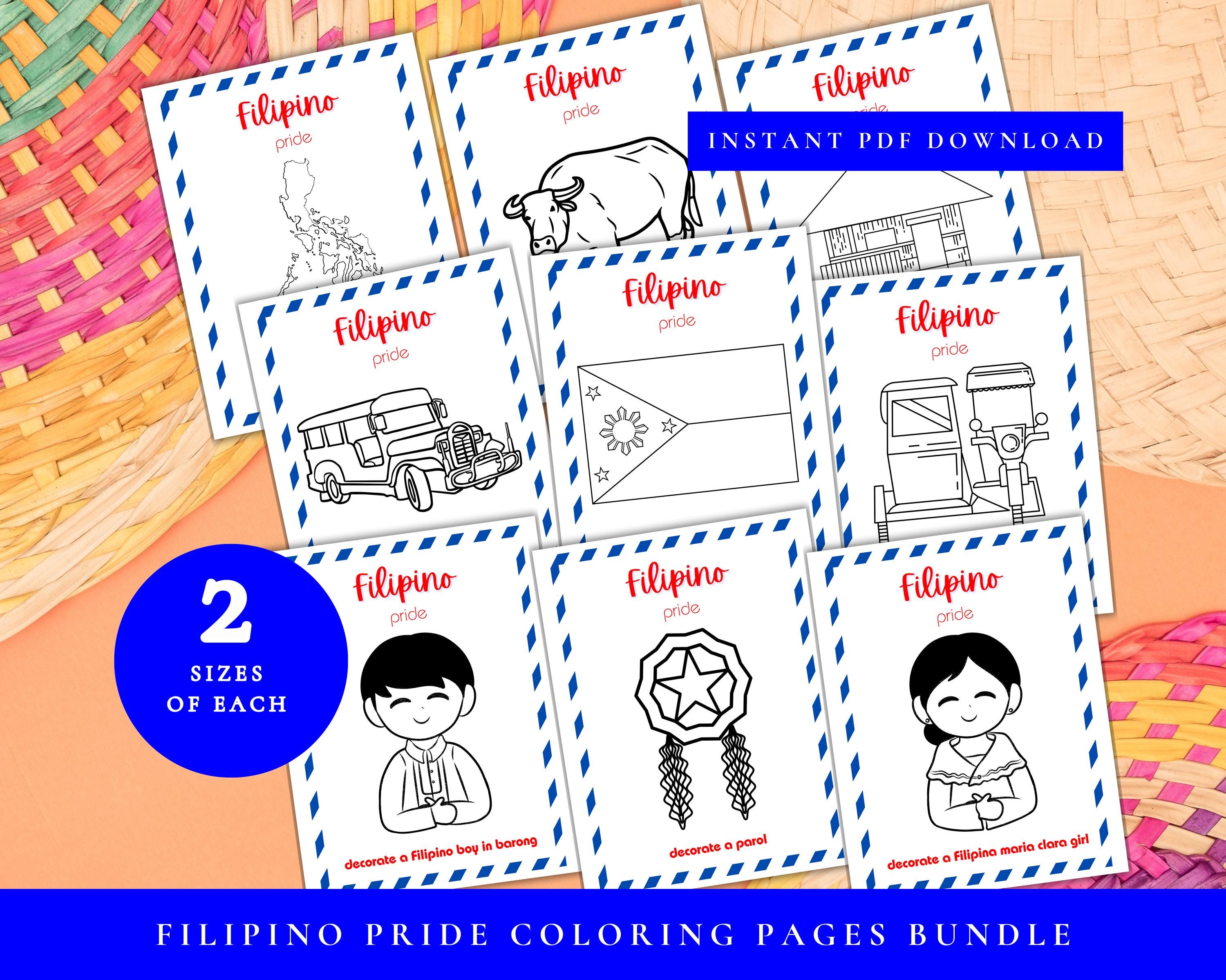 Filipino Pride, Coloring Pages for Kids, Coloring Sheets, Kids Coloring ...