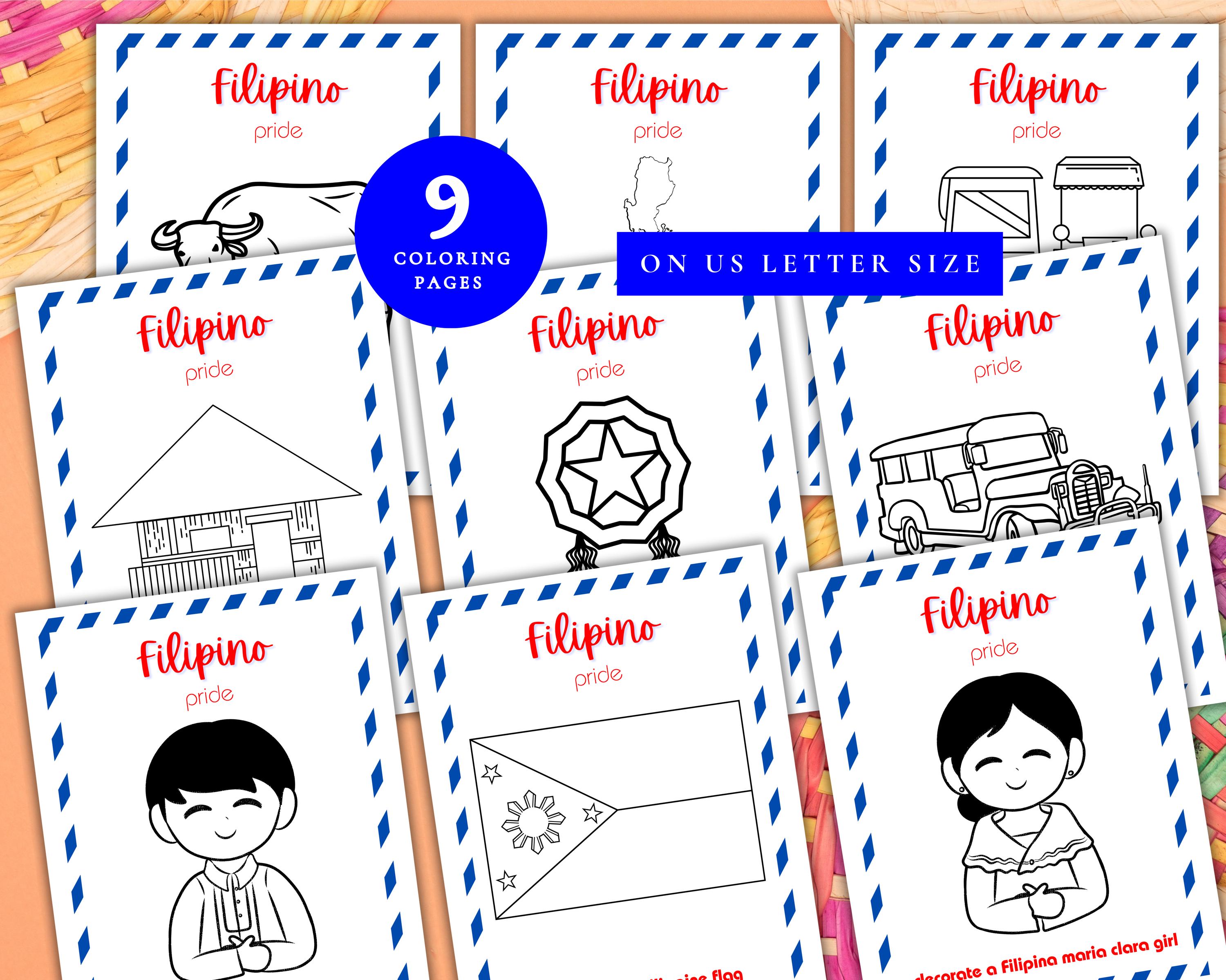 Filipino Pride, Coloring Pages for Kids, Coloring Sheets, Kids Coloring ...