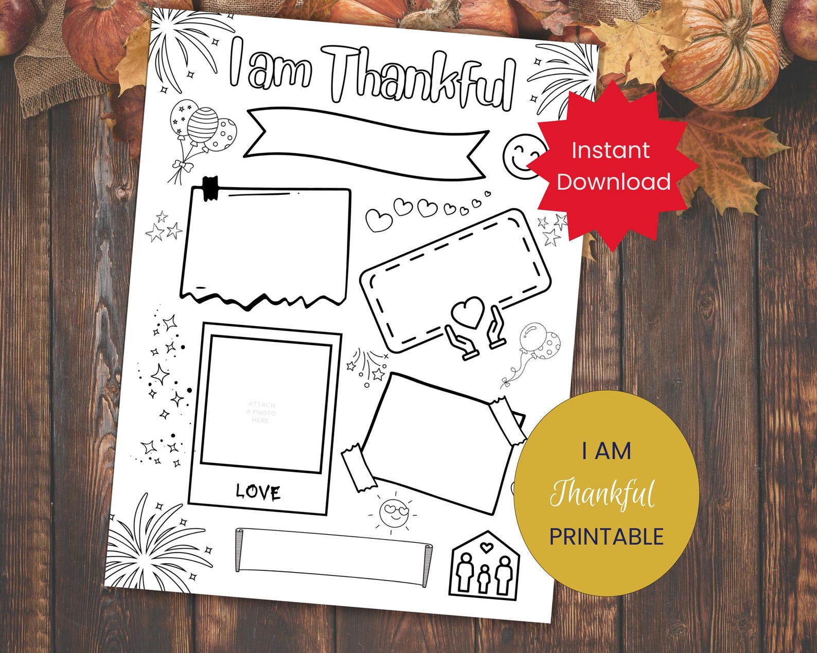 Thanksgiving Coloring Page Printable, Kids Coloring Page, Thanksgiving ...