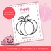 PRINTABLE Pinkoween Pumpkin Coloring Page, Halloween Activity Sheet ...