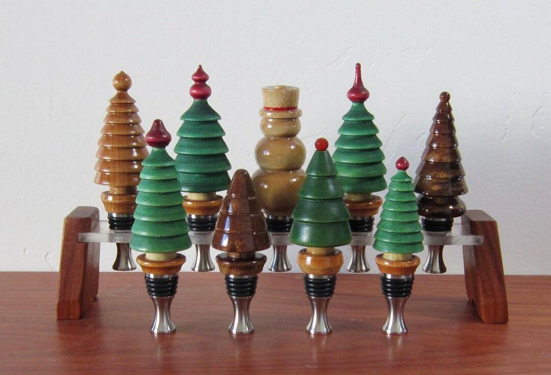 Hand Turned Wooden Bottle Stoppers - Etsy