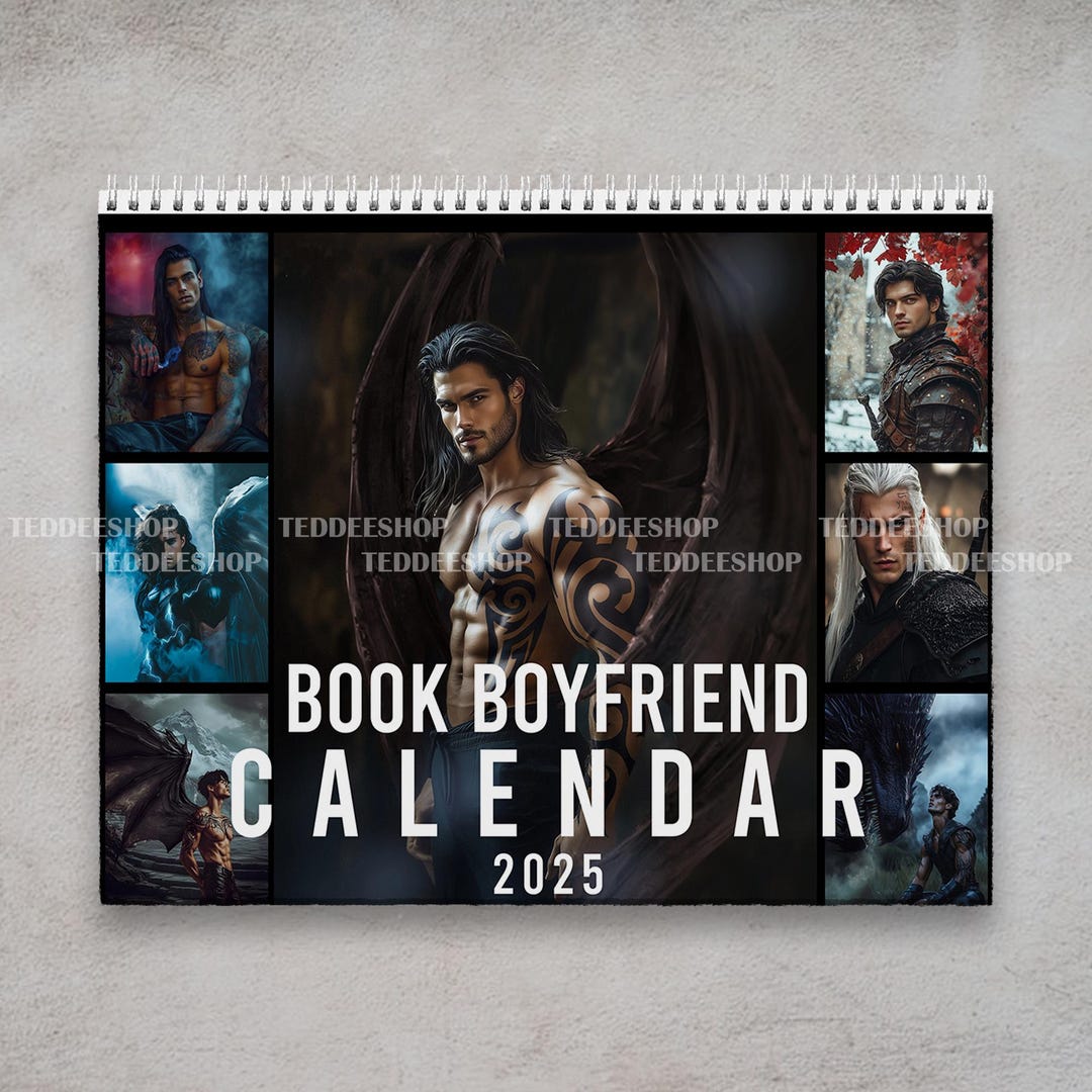 Book Boyfriends Art 2025 Yearly Wall Calendar Monthly, Throne of Glass Art Sjmaas Merch Book ...