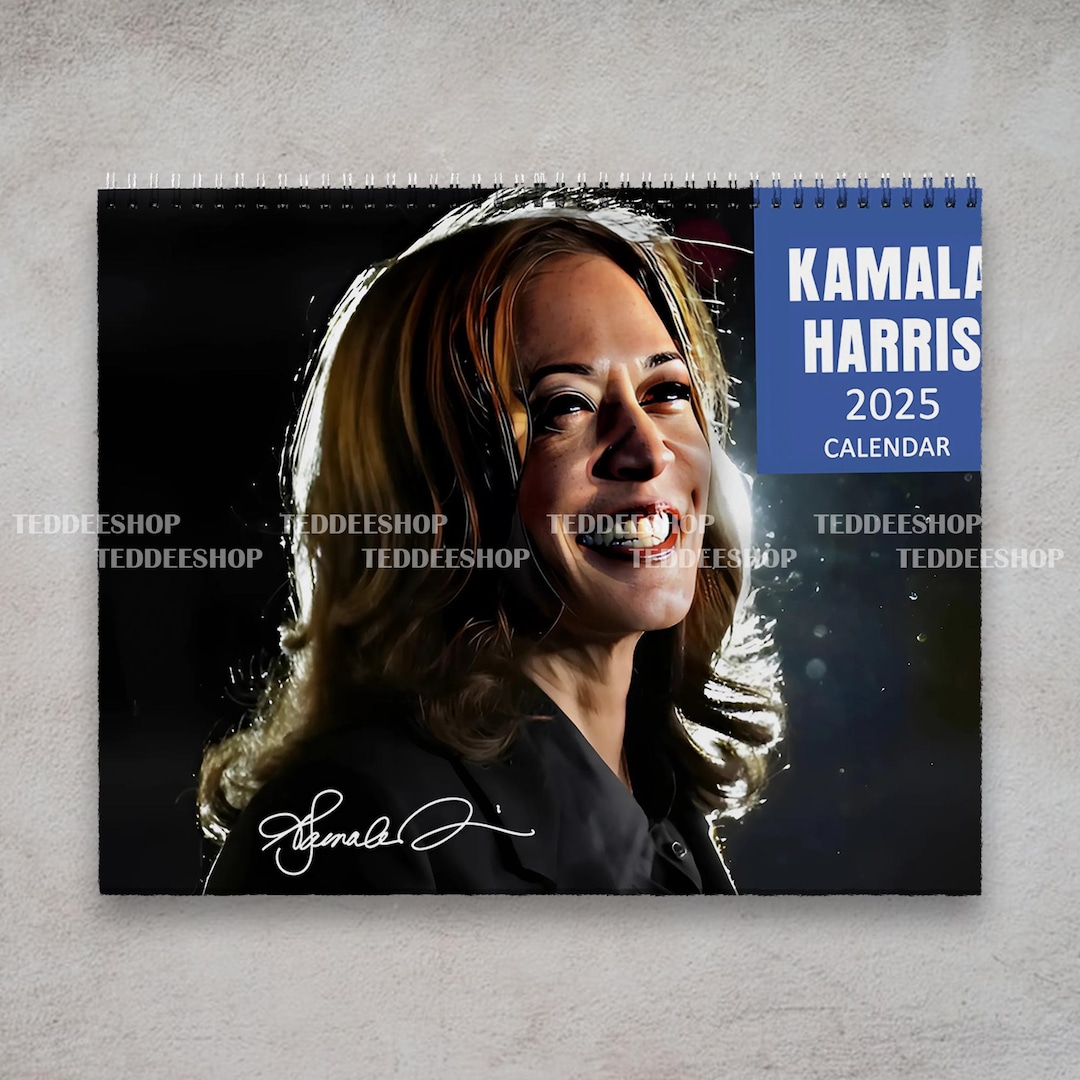 Kamala Harris Wall Calendar 2025, Feminist Calendar 2025, Happy New ...