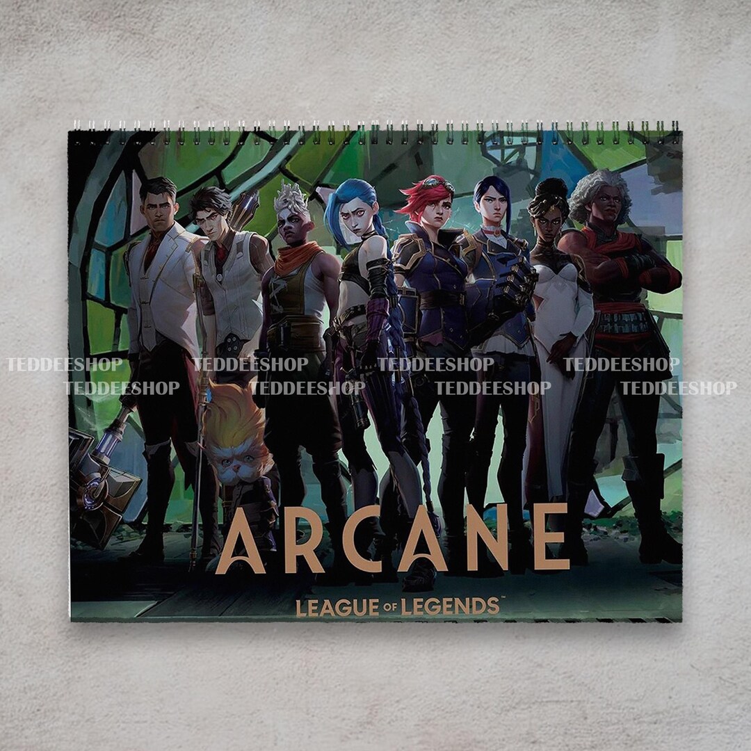 Arcane Calendar 2025 League of Legends Wall Calendar Jinx, Silco ...