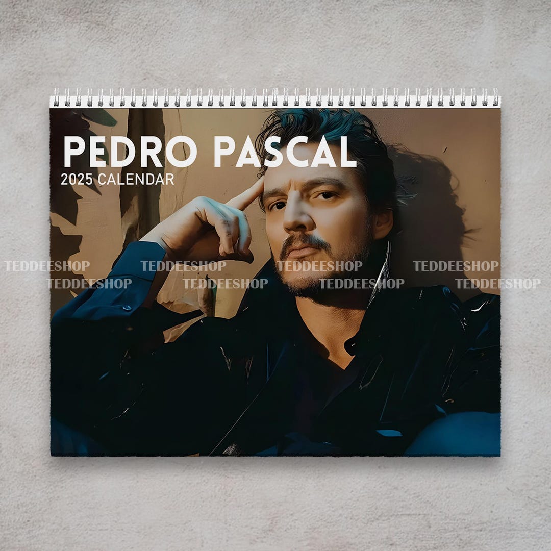 Pedro Pascal 2025 Wall Calendar Planner, Pedro Pascal Celebrity ...