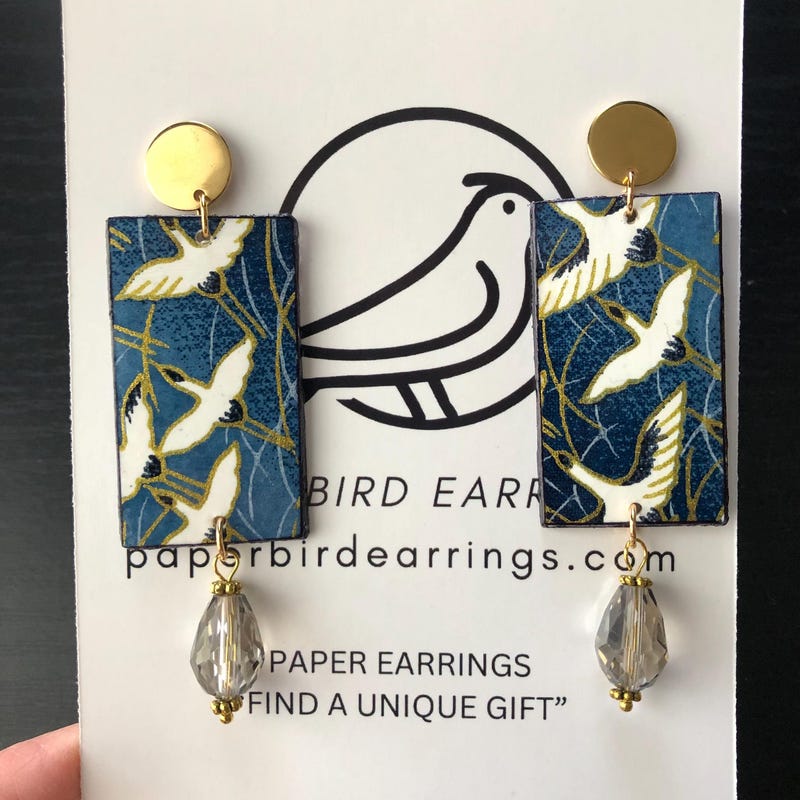 Paper Earrings - Etsy