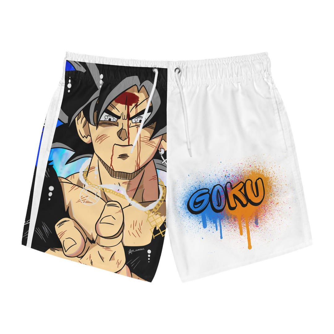 Ultra Instinct Goku Graphic Swim Trunks - Etsy