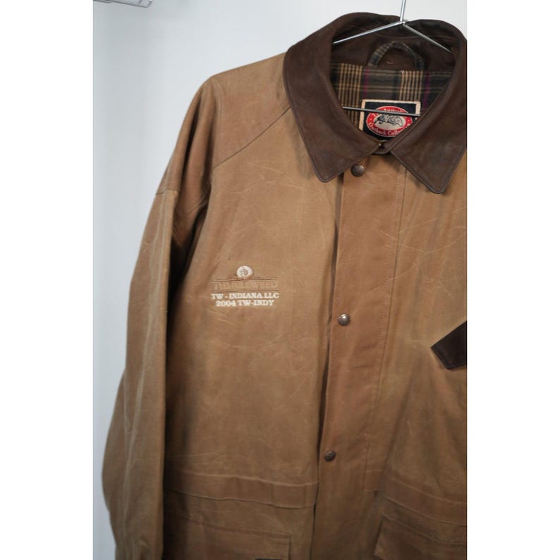Vintage Australian Outback Oilskin Work Chore Jacket Brown Size XL ...