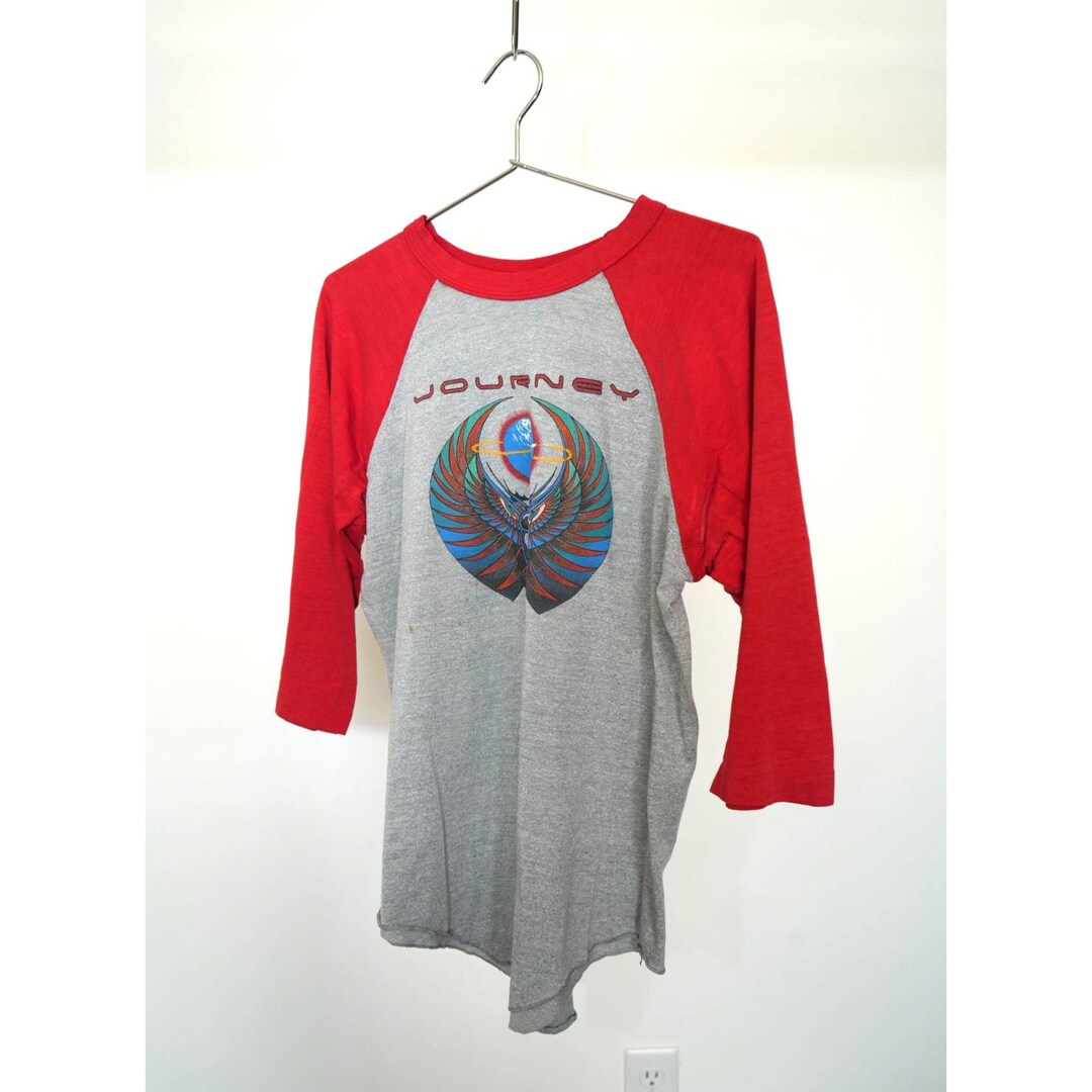 Vintage 1981 Journey Escape Tour Raglan Tee Shirt Gray/red Men's - Etsy