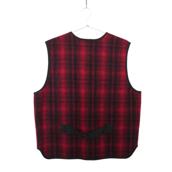 Vintage Woolrich Buffalo Plaid Wool Hunting Field Ves… - Gem