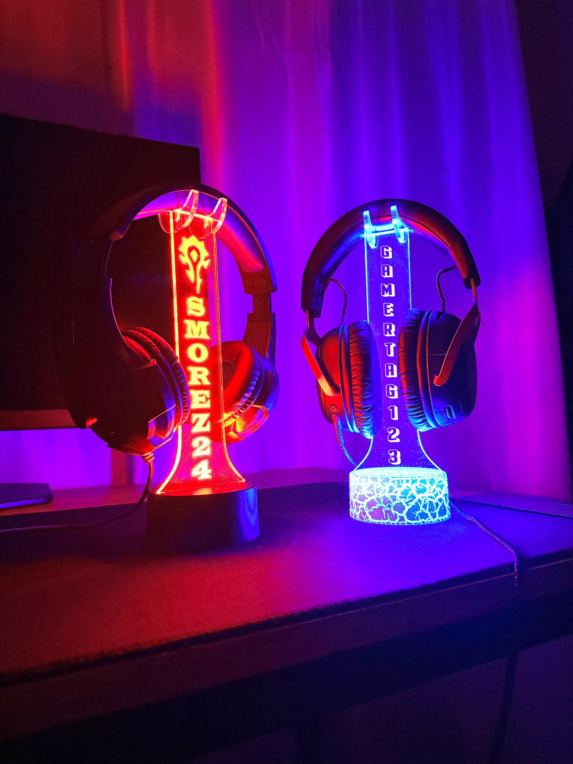 Personalized Led Headphone Holder,headset Accessories,gaming Headphone ...