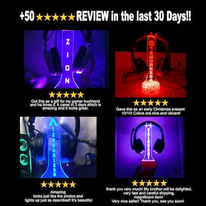 Personalized Led Controller Stand,ps Xbox Accessories,headset Headphone ...