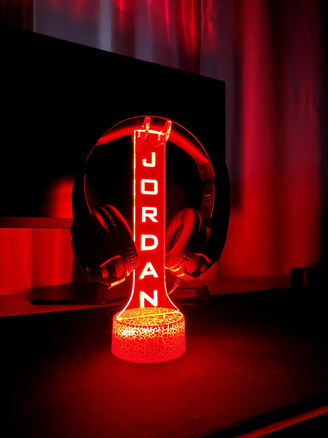 Personalized Led Headphone Holder,headset Accessories,gaming Headphone ...