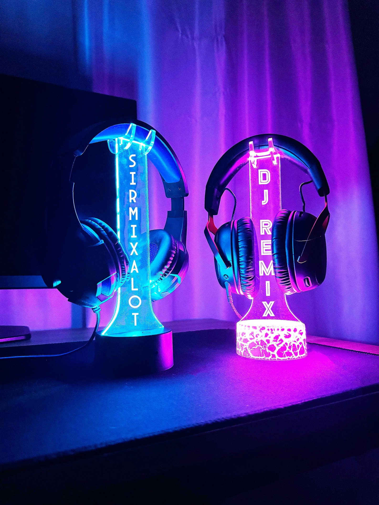 Gaming Headset Stand, Gamer Desk Accessory, Headphone Holder, Gaming ...