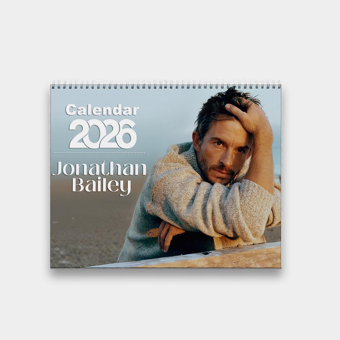 Jonathan Bailey 2026 Calendar | 2026 Wall Calendar | Gift for Fans ...