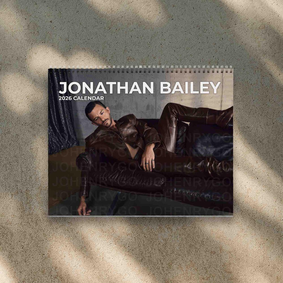 Jonathan Bailey 2026 Calendar | 2026 Wall Calendar | Gift for Fans ...