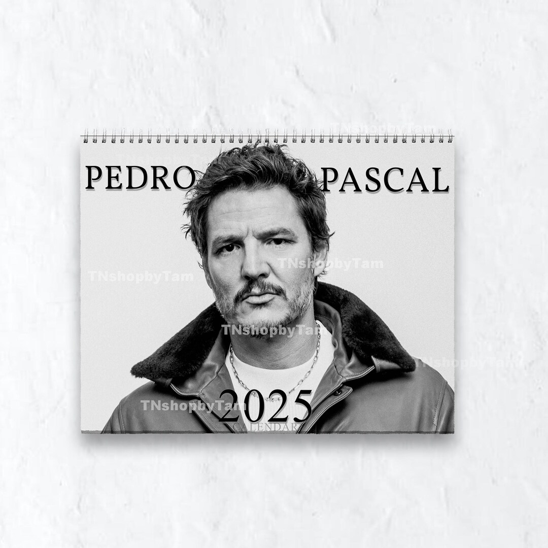 Pedro Pascal 2026 Wall Calendar Planner, Pedro Pascal Celebrity ...