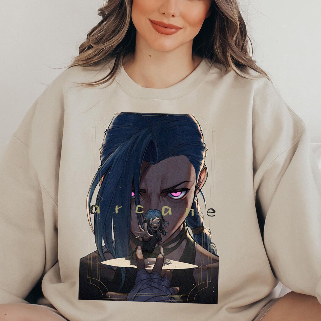 Jinx Arcane T-shirt Gaming Shirt LOL Shirt Video Game Shirt Moba Game ...