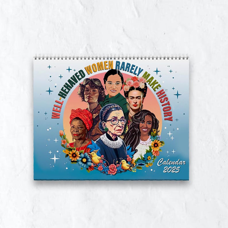 Well-behaved Woman Calendar 2026, Feminist Calendar 2026, Happy New ...
