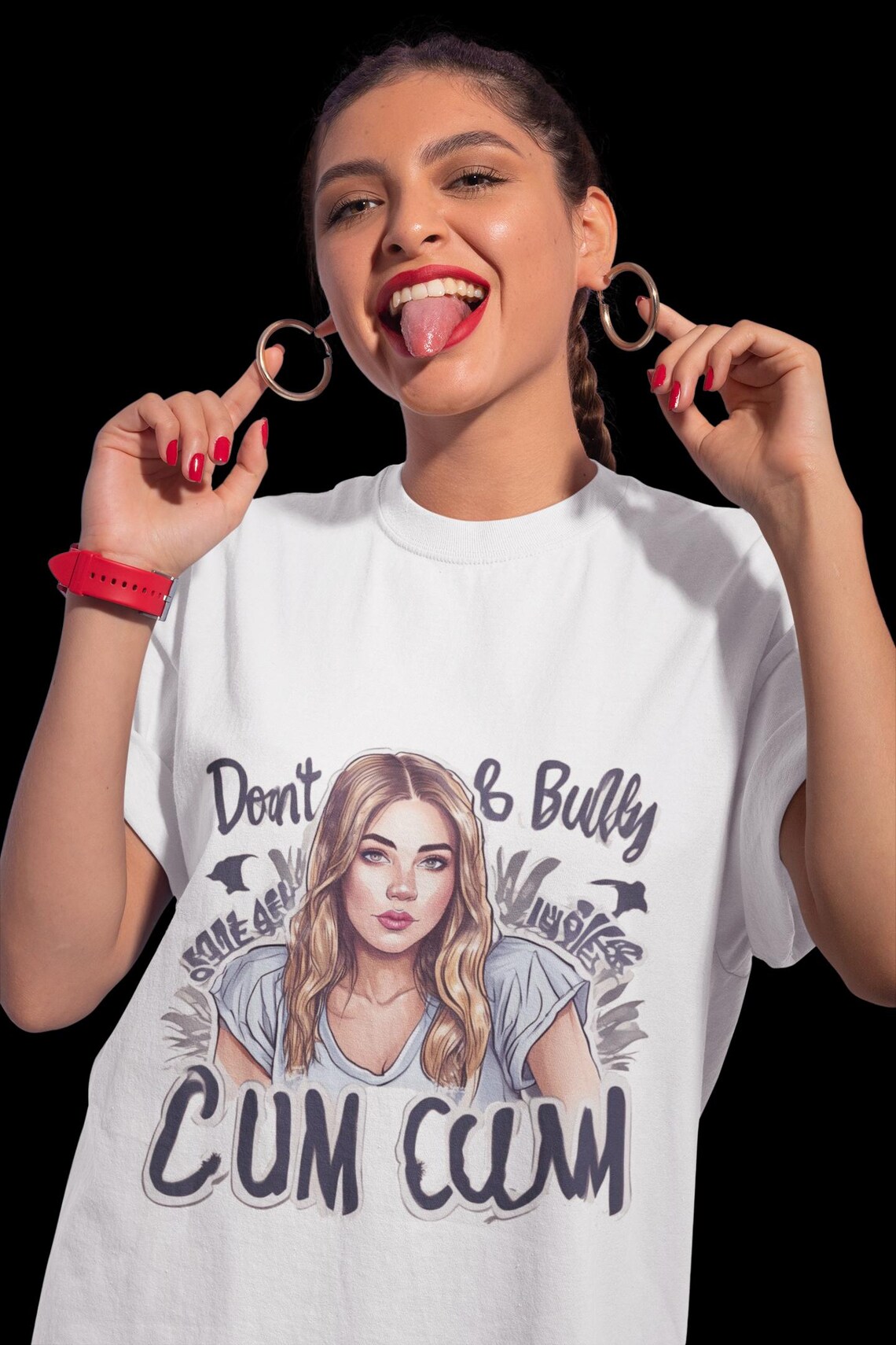 Sexy Woman Art - Don't Bully Cum Cum PNG Files for DIY Crafts, Instant Download for Adults - Etsy