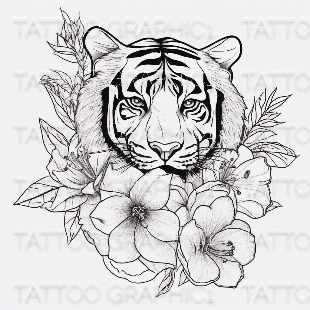 Tiger Tattoo Designs for Women | 10 Ready to Download Stencil Outlines ...