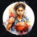 Watercolor Female Basketball Clipart, 35 High Quality Images ...