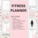 Fitness Planner Bundle for Health Goals: Weight Loss Tracker, Workout ...