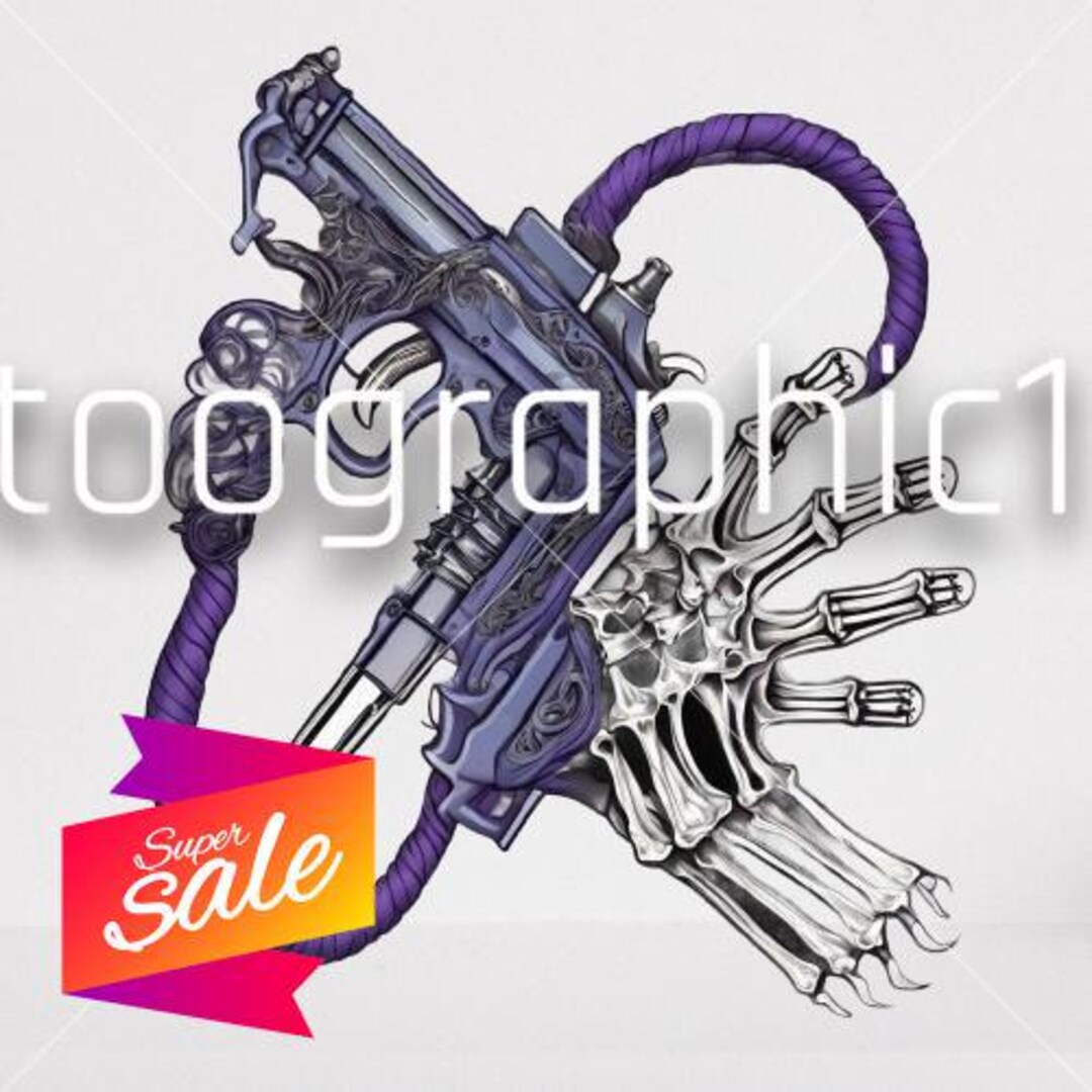 Gun Machine Digital to Celestial SVG Vintage and Spiritual Svgs for ...