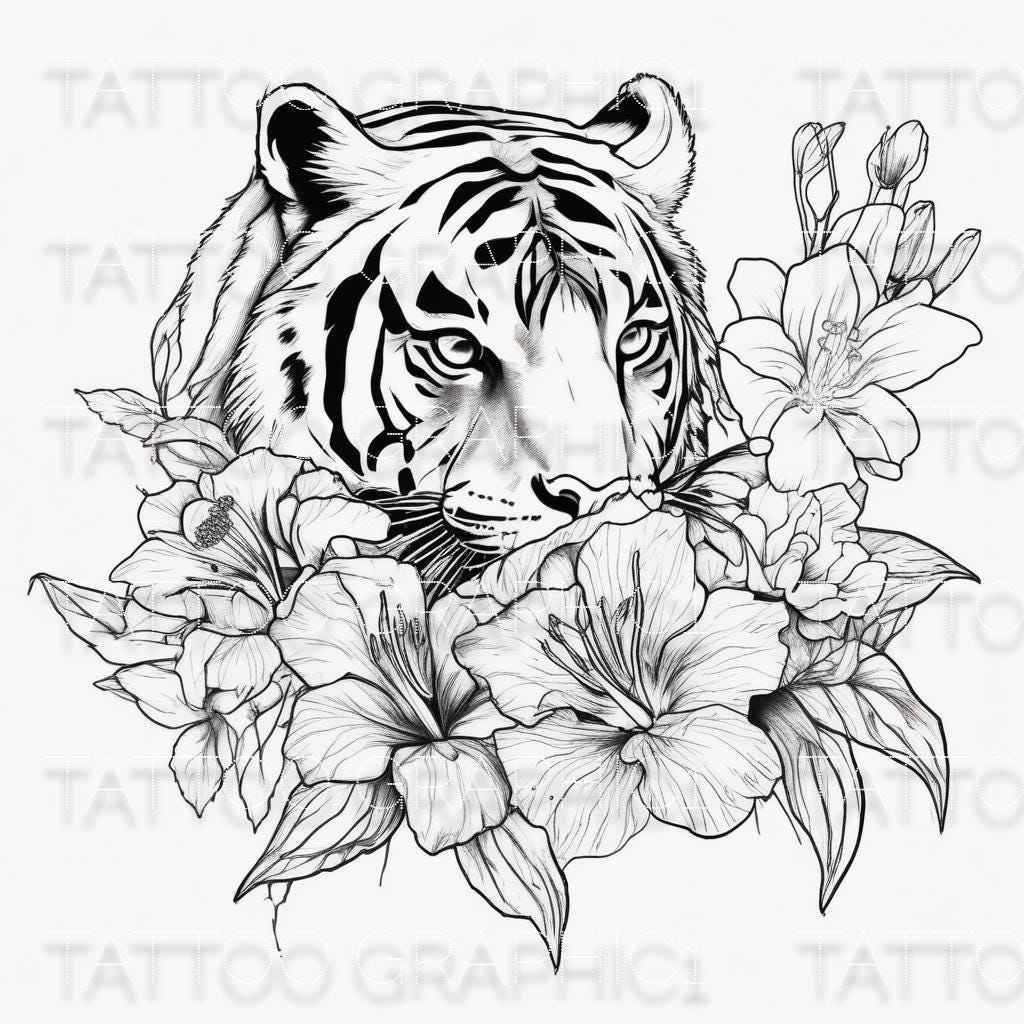 Tiger Tattoo Designs for Women | 10 Ready to Download Stencil Outlines ...