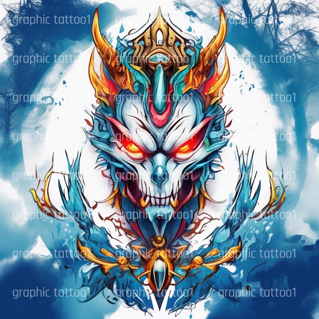 Tattoo Tee Design - High Resolution PNG File Download on White ...