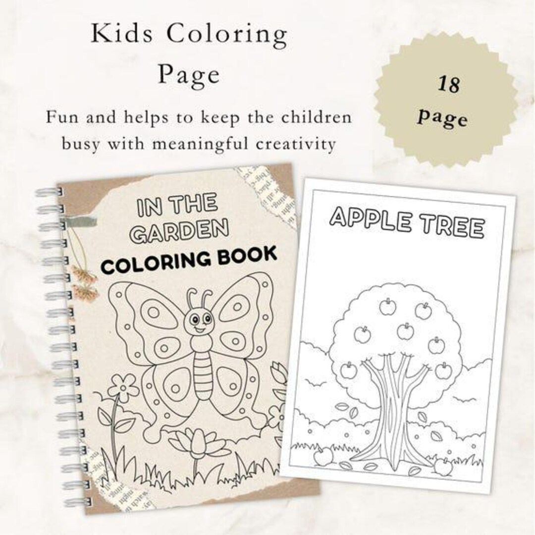 Digital Coloring Book for Creative Kids | 18 Pages of Fun Art | Instant ...