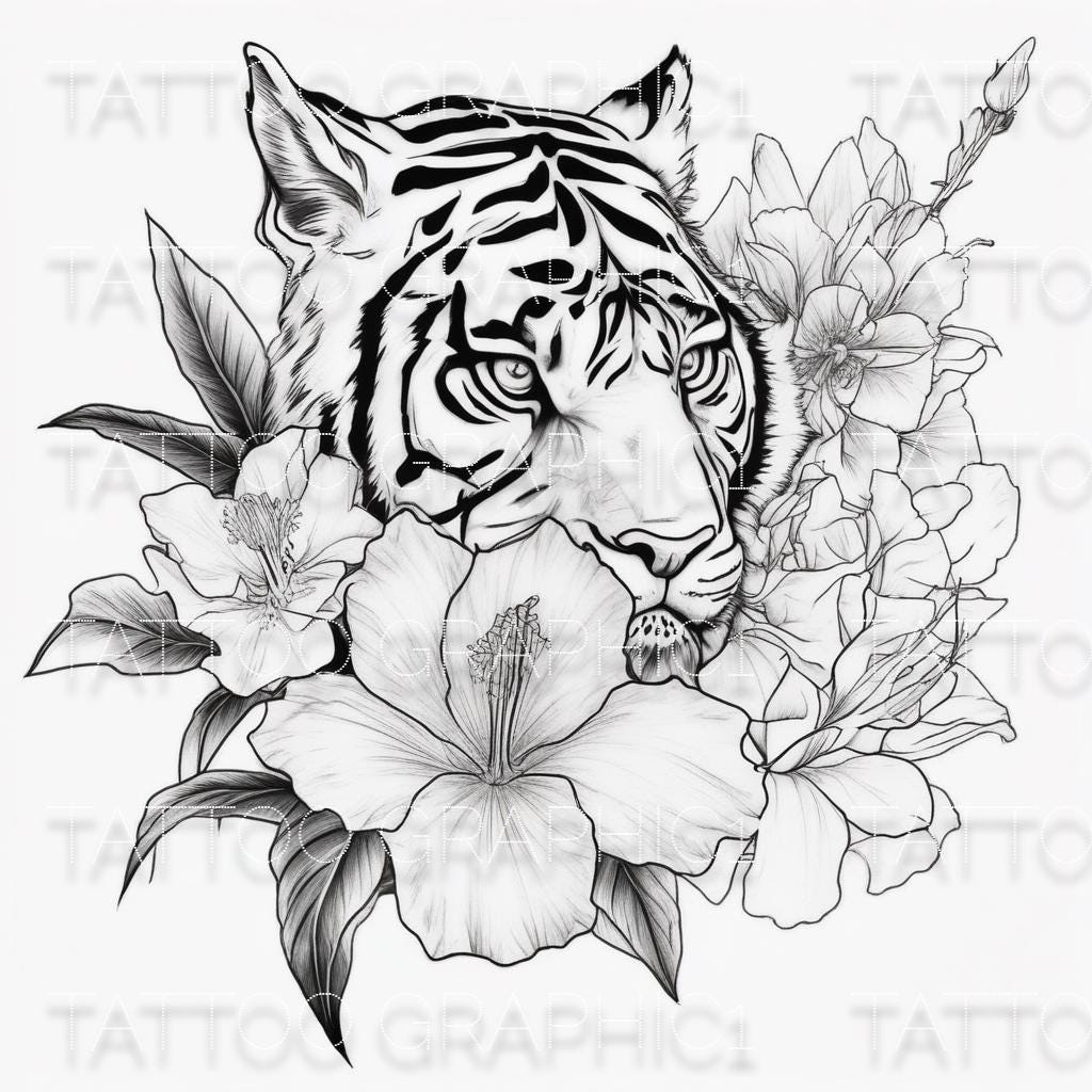Tiger Tattoo Designs for Women | 10 Ready to Download Stencil Outlines ...
