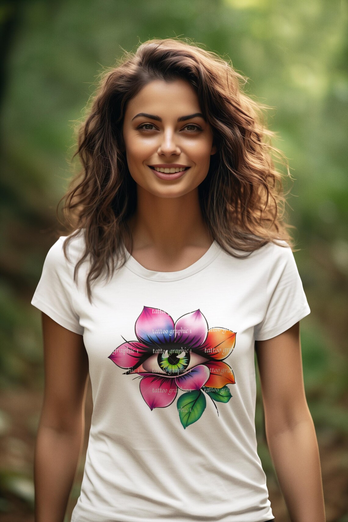 Unique Flower Eye Tattoo Design - Download High Resolution Digital Art ...