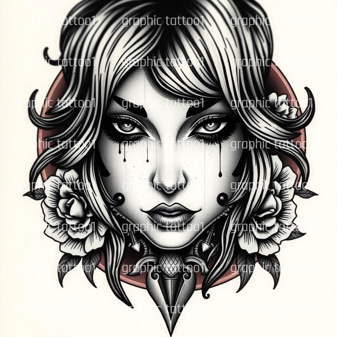 Canvas Art - High Resolution 4K Tattoo Design Printable SVG for Unique ...