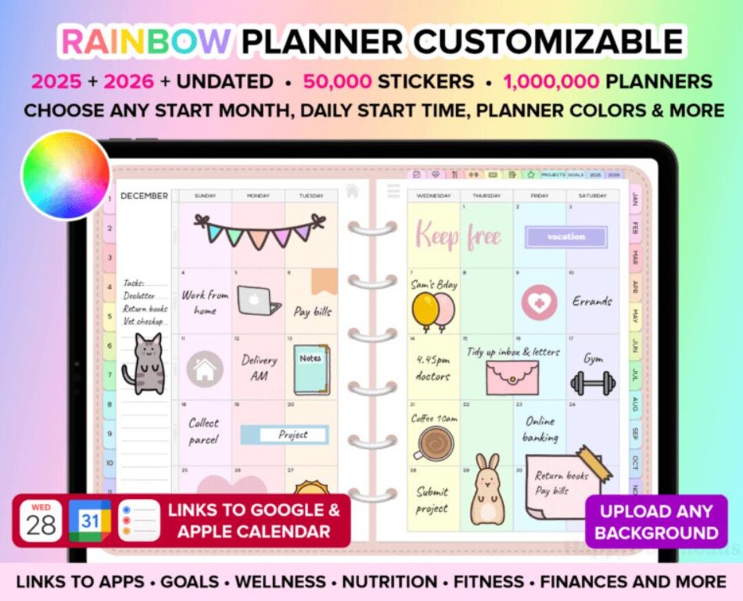 2025-2026 Digital Planner Bundle for Goodnotes & iPad Budget, Fitness ...
