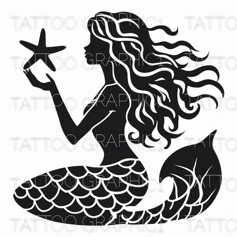 Mermaid Cut Files - 10 Mermaid SVG Clipart & Silhouette Designs for ...