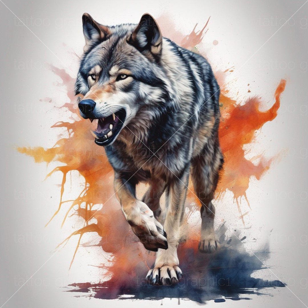 13 Wolf Design Bundle | Digital Download Tattoo, T-shirt, Wall Art ...