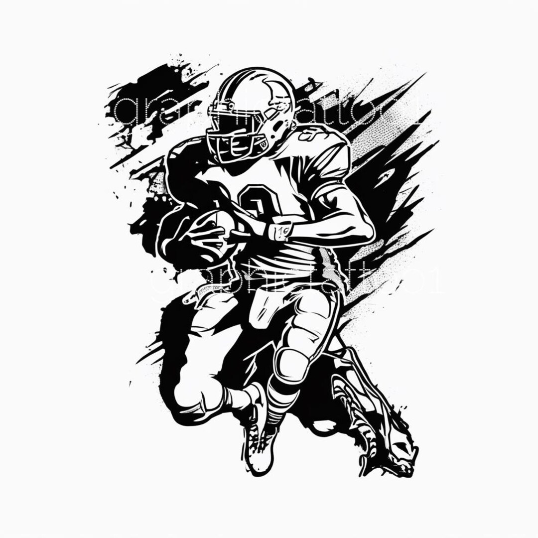10 Football Player SVG Bundle | Set of 10 Unique Designs | Ideal for ...