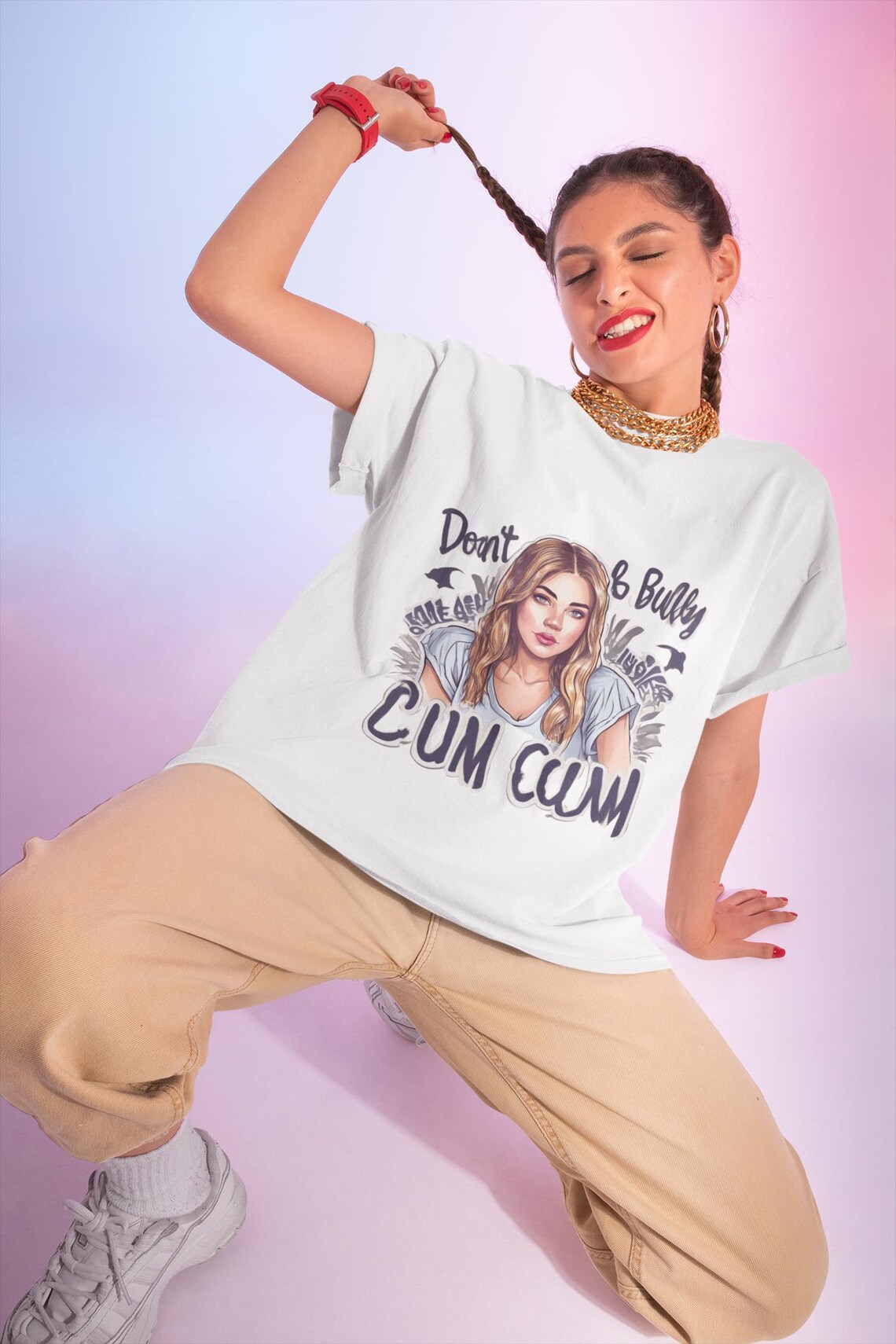 Sexy Woman Art - Don't Bully Cum Cum PNG Files for DIY Crafts, Instant Download for Adults - Etsy