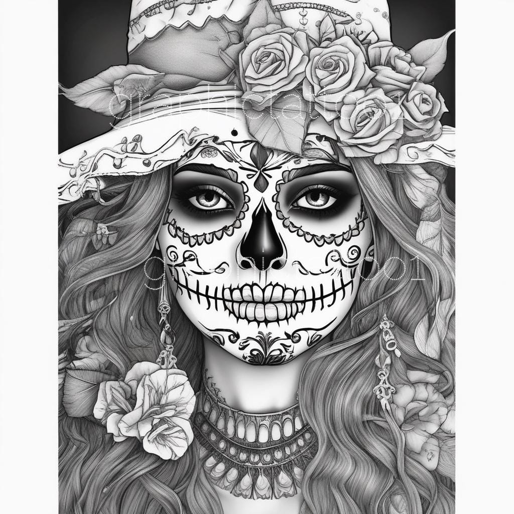60 Unique Sugar Skull Girl Coloring Pages - Engaging Printables for ...