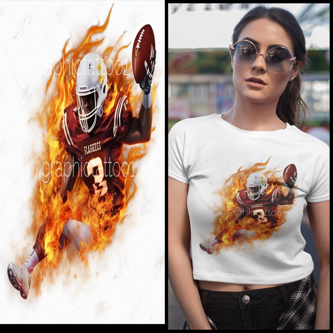 10 Football on Fire PNG | Flaming Football T-shirt Sublimation Print ...