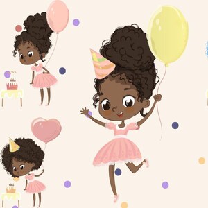 Birthday Girl Clipart - Cute Party PNG, Vector Dance Party Graphics ...