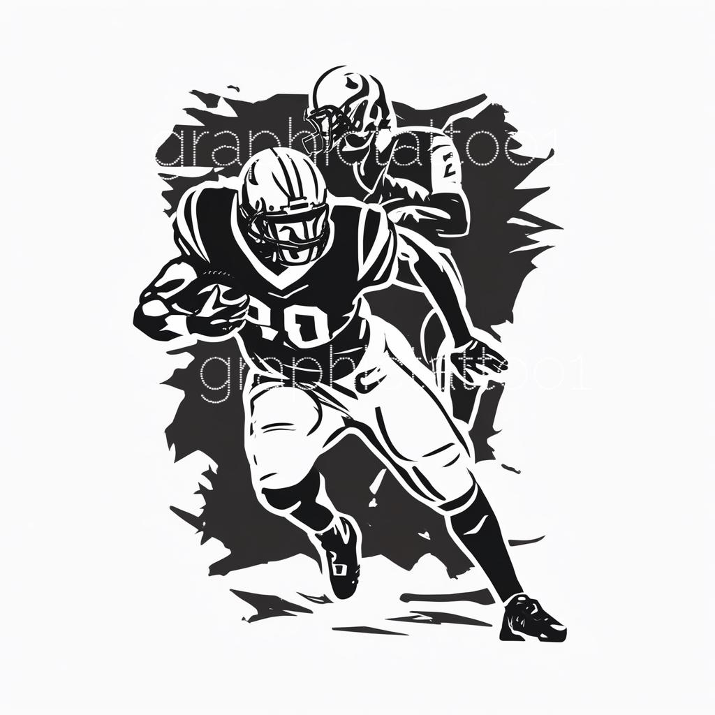 10 Football Player SVG Bundle | Set of 10 Unique Designs | Ideal for ...
