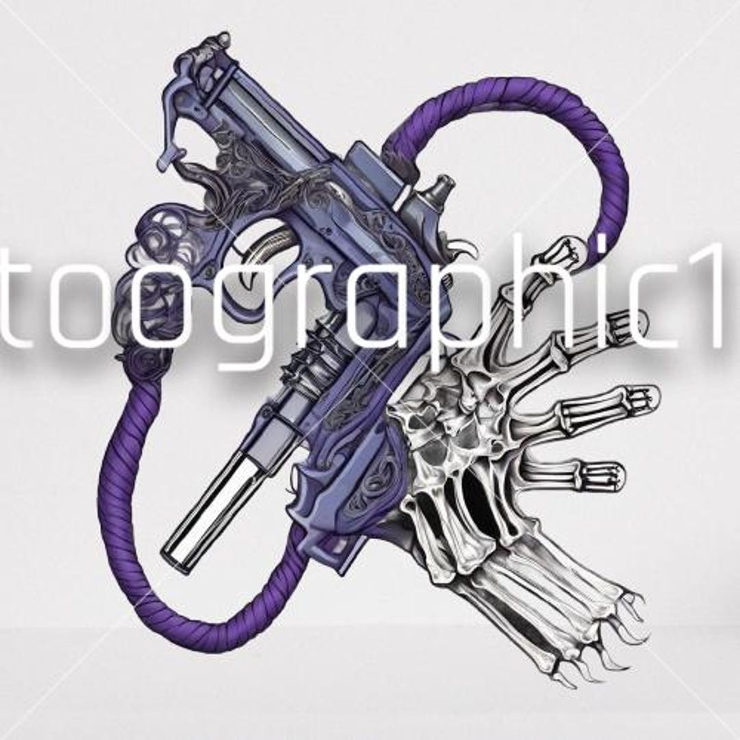 Gun Machine Digital to Celestial SVG | Vintage and Spiritual Svgs for ...