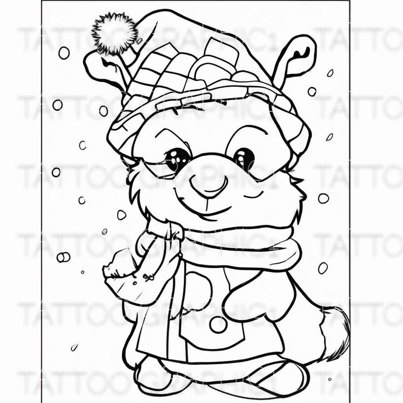 Festive Christmas Coloring Pages Bundle - 100 Digital Downloads for ...