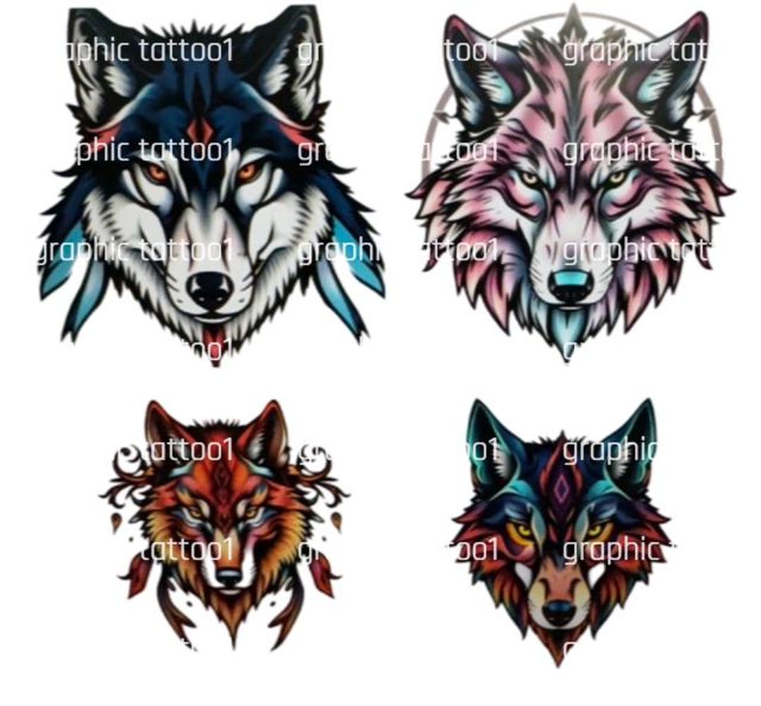 Tattoo Design - High Resolution Wolf Tattoo Art - PNG File Download on ...